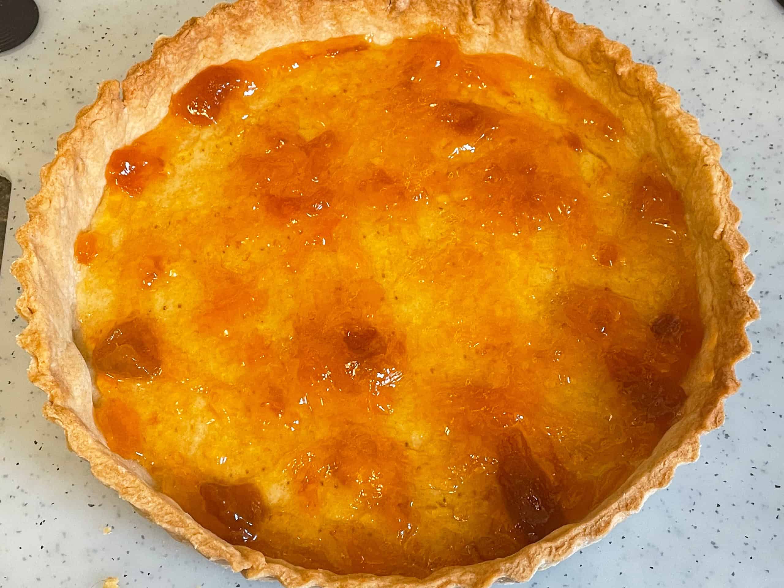 Vegan Pineapple Custard Tart (Traditional British)