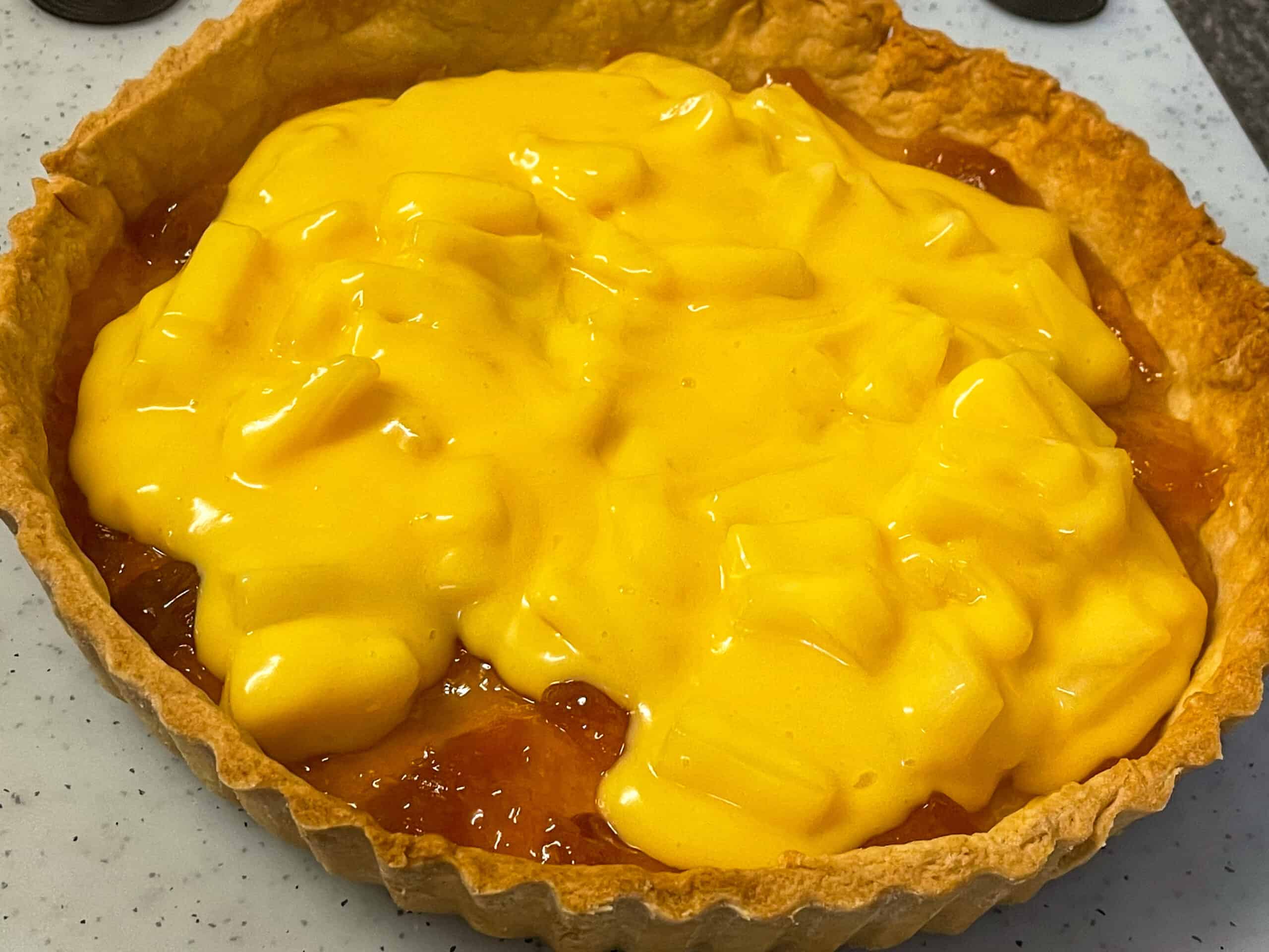 Vegan Pineapple Custard Tart (Traditional British)