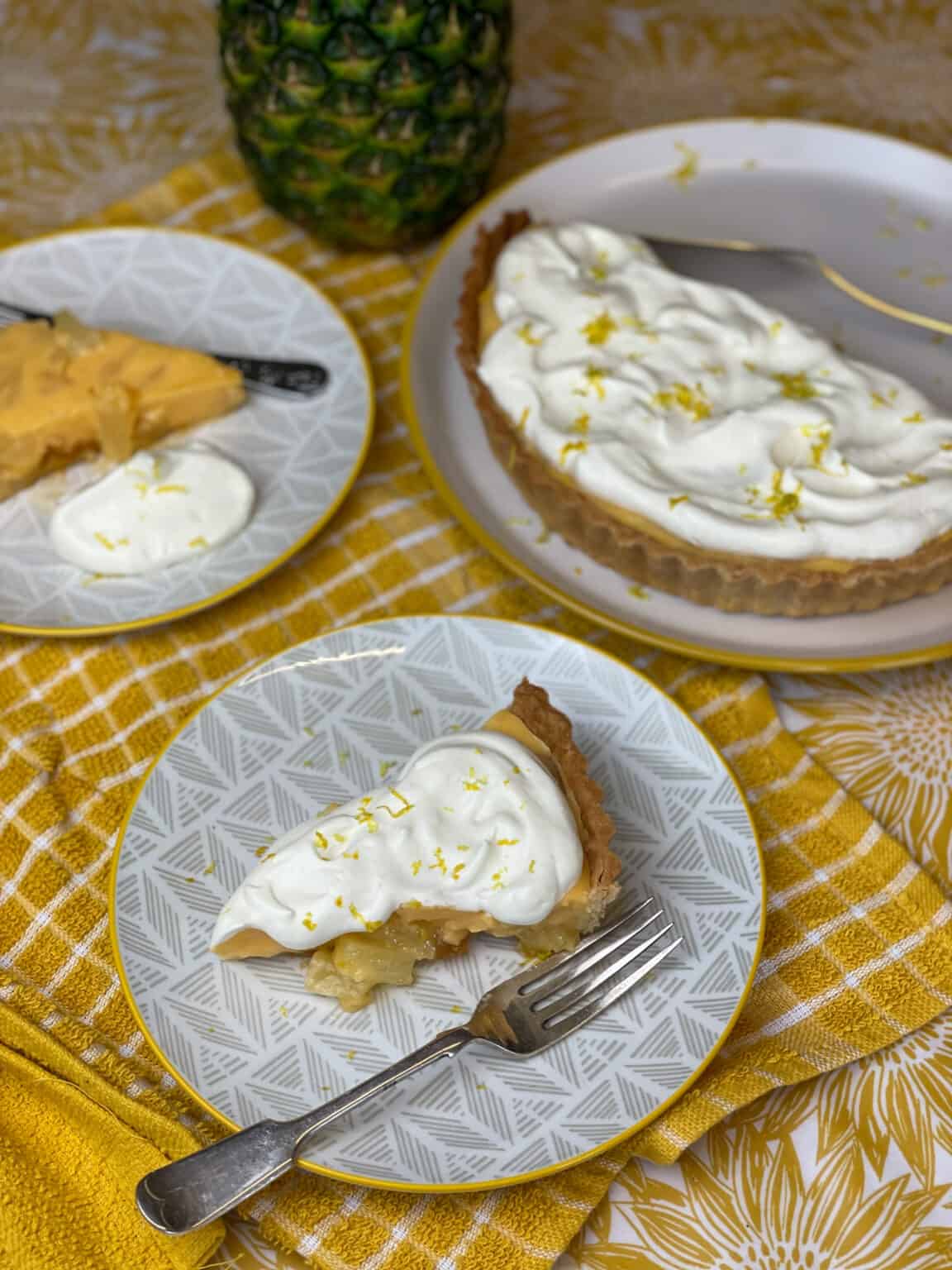 Vegan Pineapple Custard Tart (Traditional British) - Traditional Plant ...