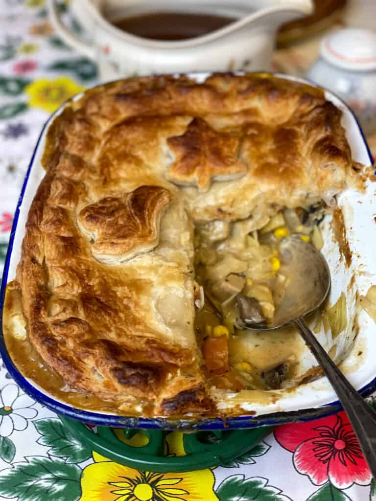 Vegan Chicken Pie - Traditional Plant-Based Cooking