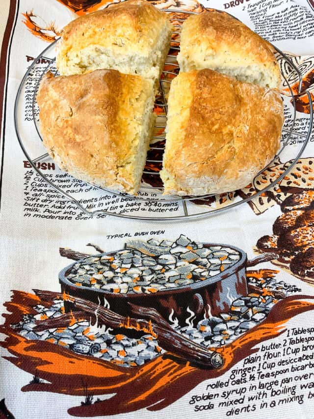 Australian Damper Bread - Traditional Plant-Based Cooking