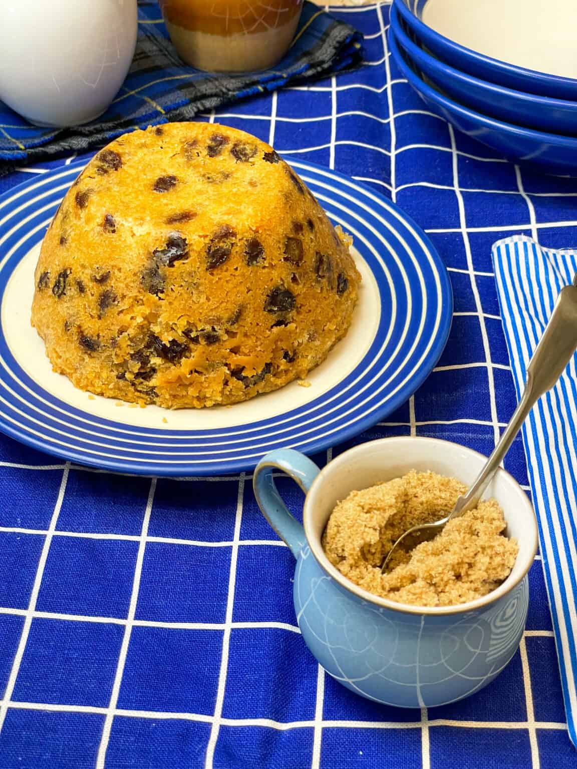 Slow Cooker Steamed Spotted Dick Pudding - Traditional Plant-Based Cooking