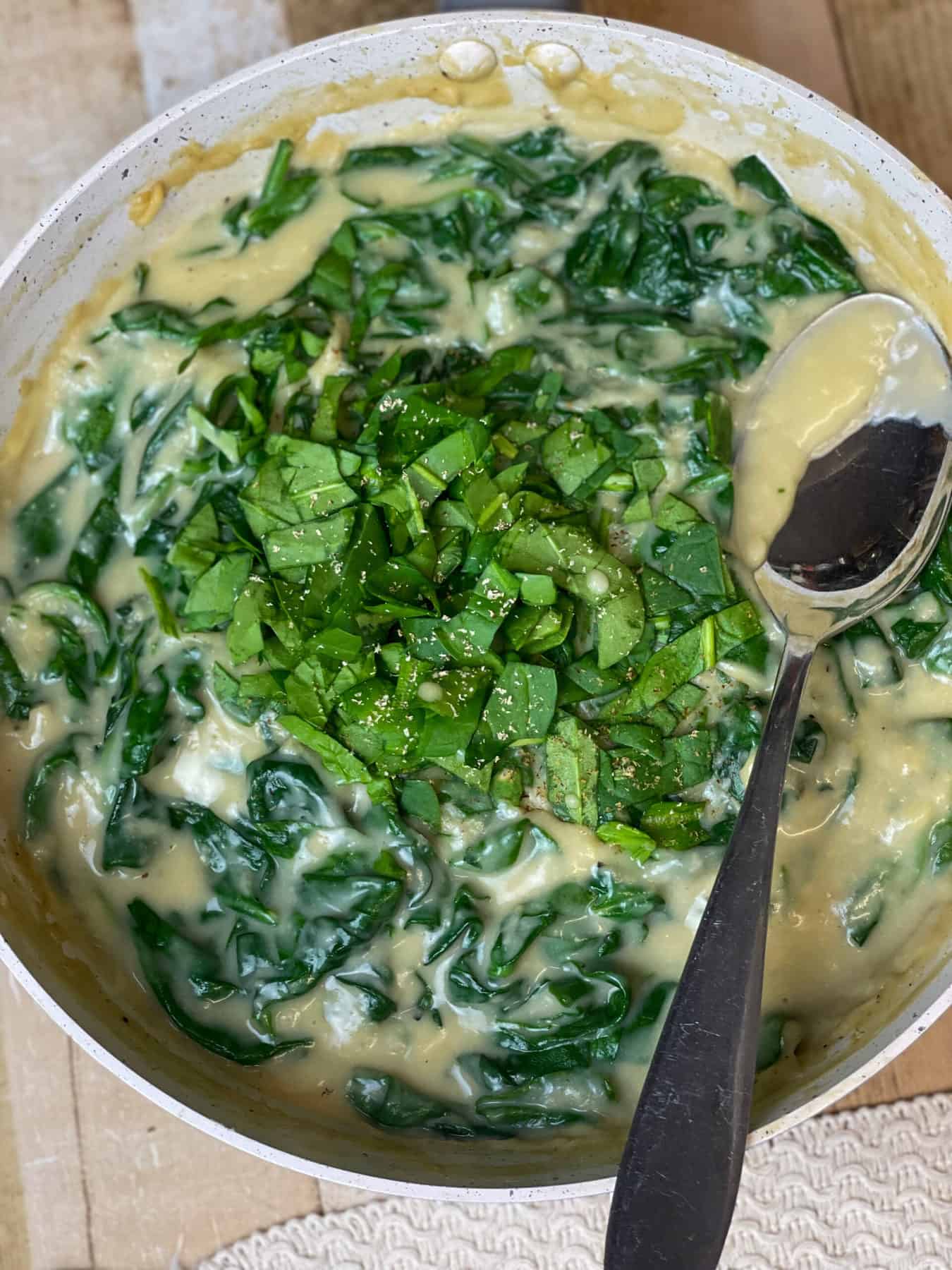 Old-Fashioned Creamed Spinach On Toast - Traditional Plant-Based Cooking