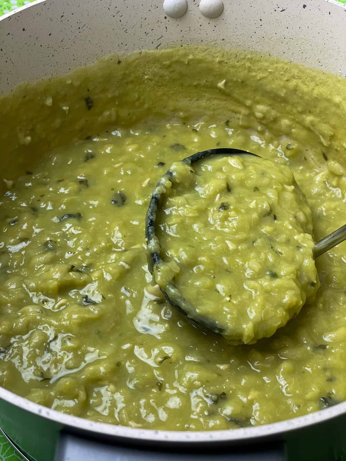 Homemade British Mushy Peas - Traditional Plant-Based Cooking