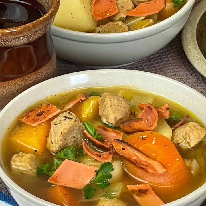 Vegan Welsh Cawl - Traditional Plant-Based Cooking