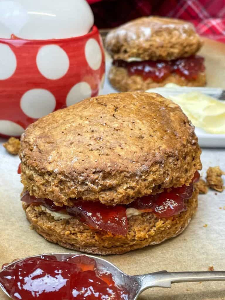 Old-Fashioned Scottish Treacle Scones - Traditional Plant-Based Cooking