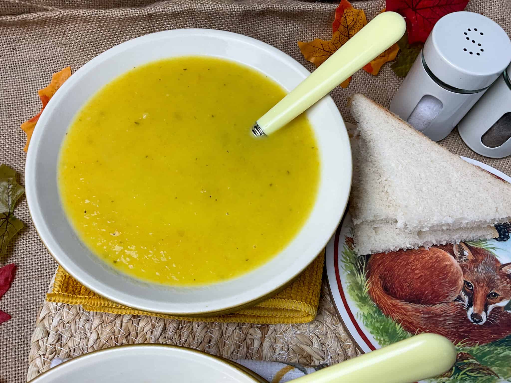 Old-Fashioned Golden Vegetable Soup - Traditional Plant-Based Cooking