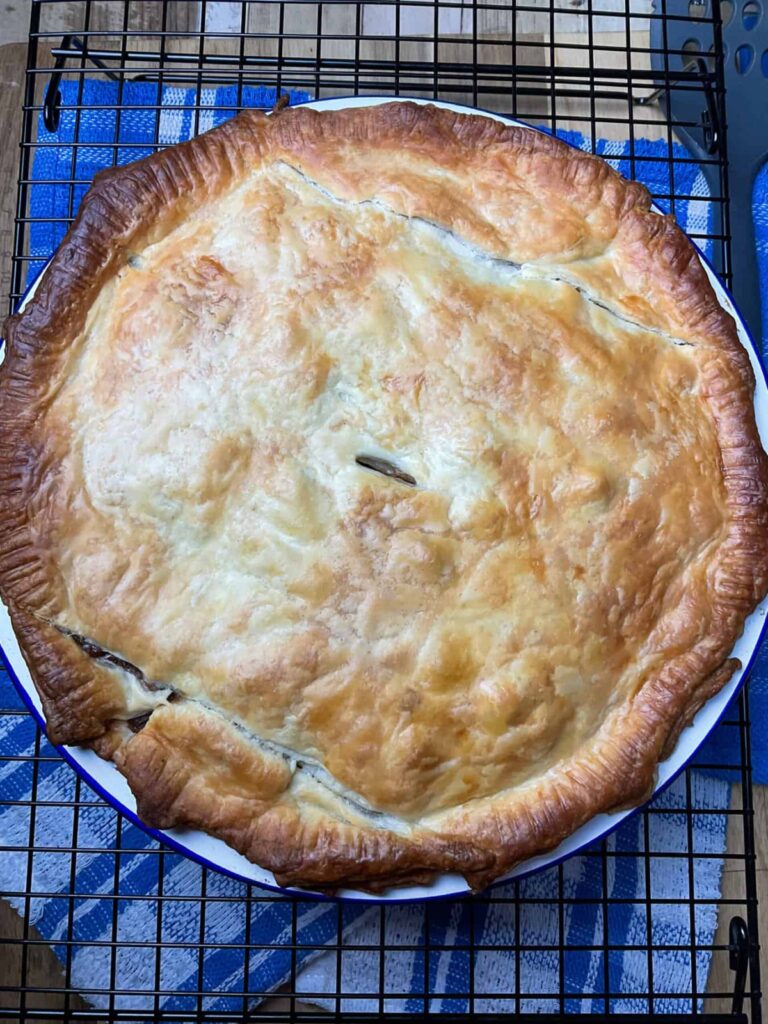 Vegan Scottish Mince Round Pie - Traditional Plant-Based Cooking