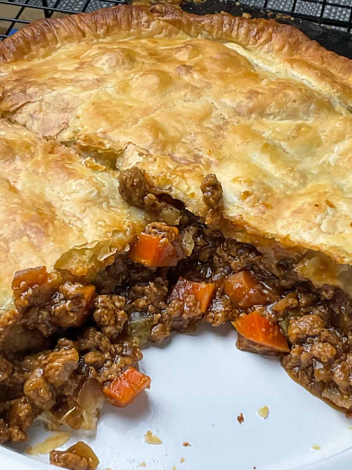 Vegan Scottish Mince Round Pie Traditional Plant Based Cooking Vegan Scottish Mince Round Pie Traditional Plant Based Cooking